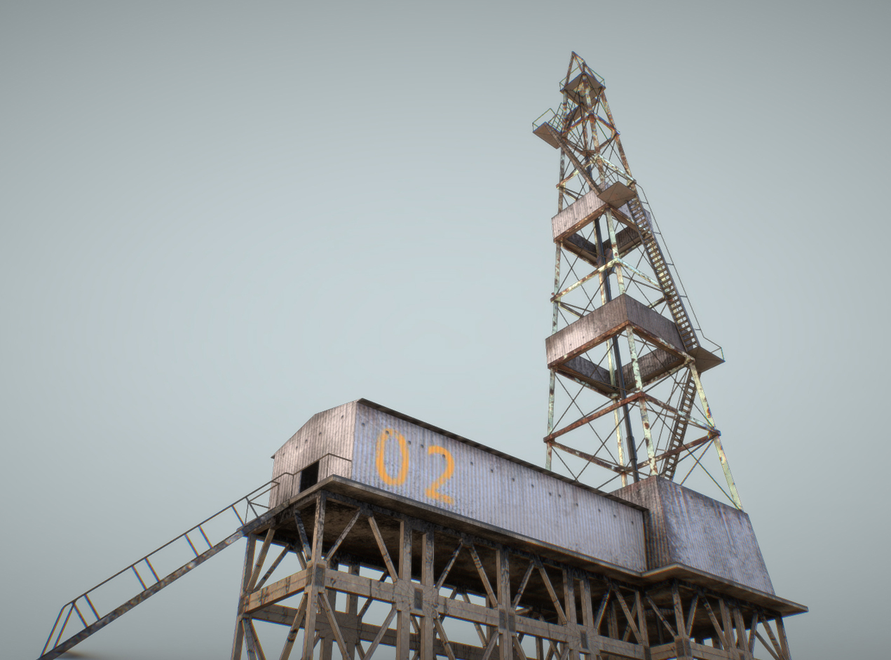 oil derrick 3d x