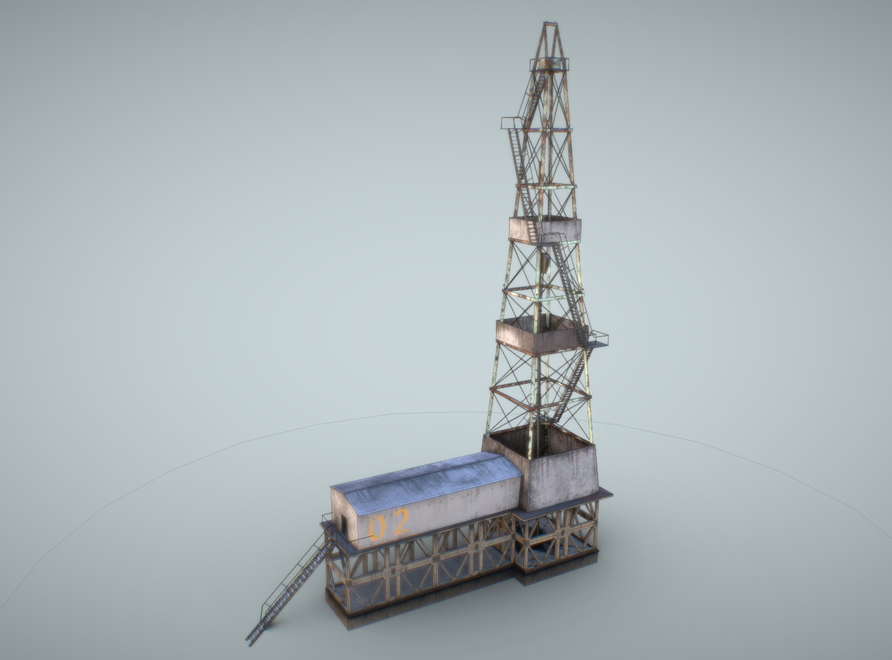oil derrick 3d x