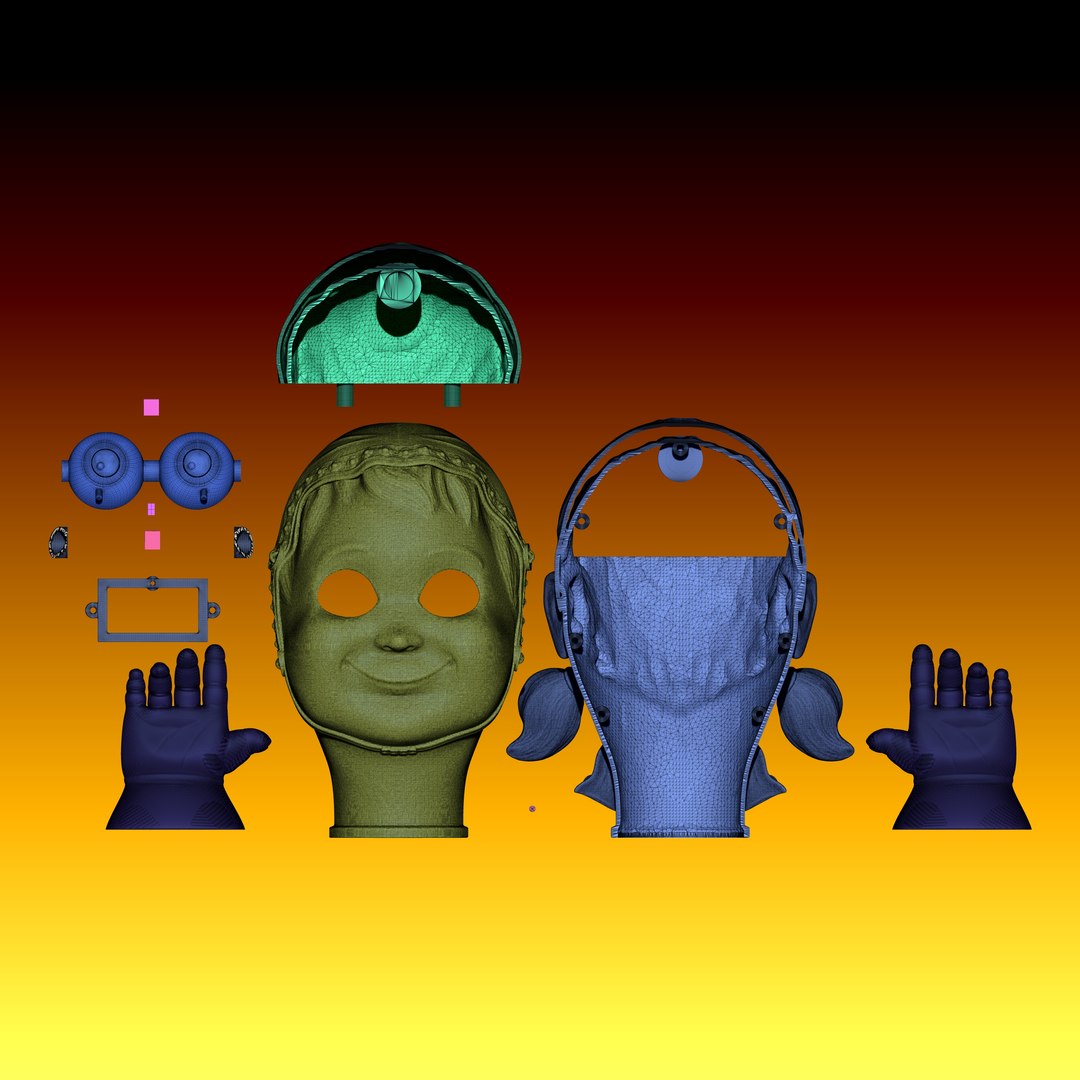 3D BETA Caperucita Mecanismo Ojos - Glove Puppet Eye Mechanism 3D Print ...