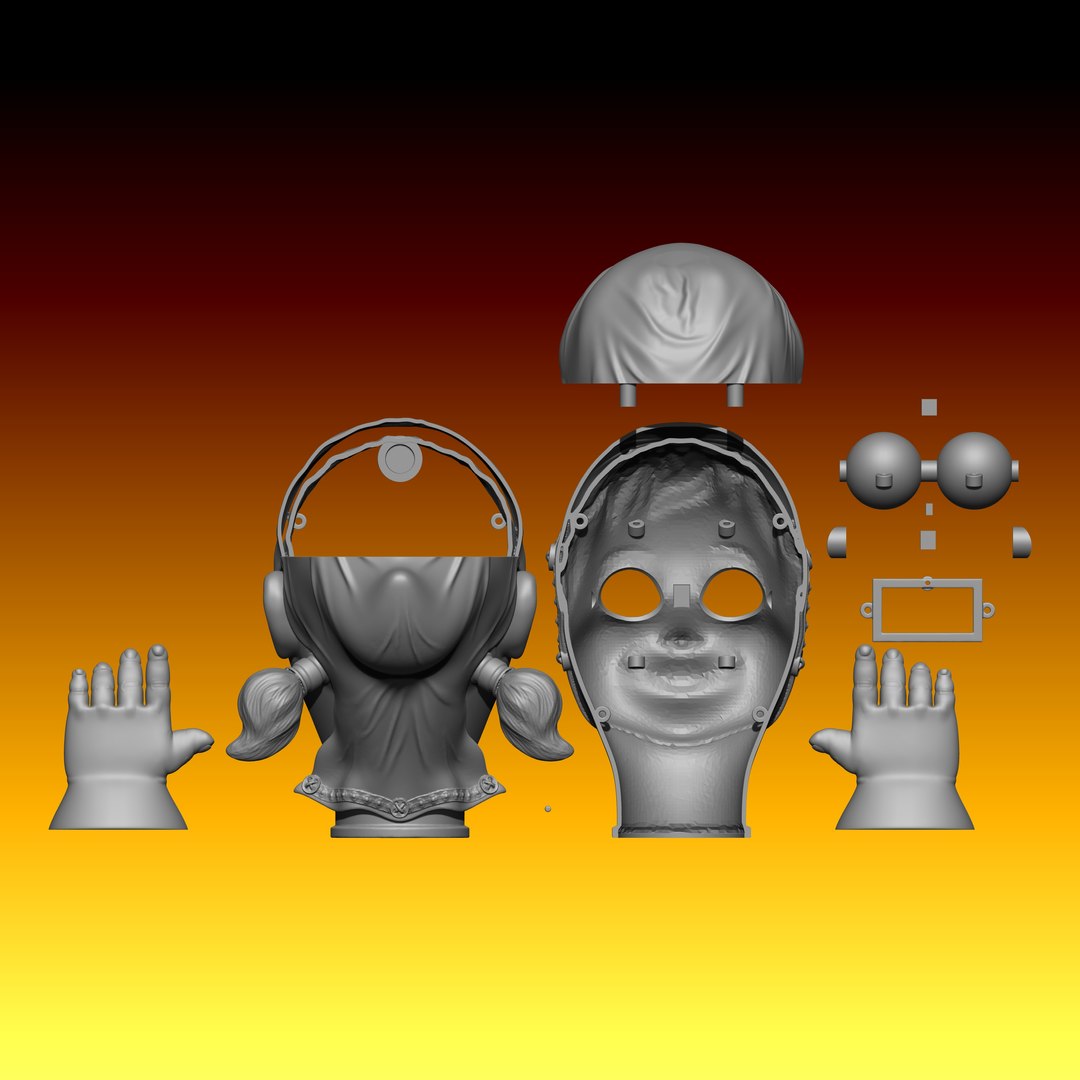 3D BETA Caperucita Mecanismo Ojos - Glove Puppet Eye Mechanism 3D Print ...