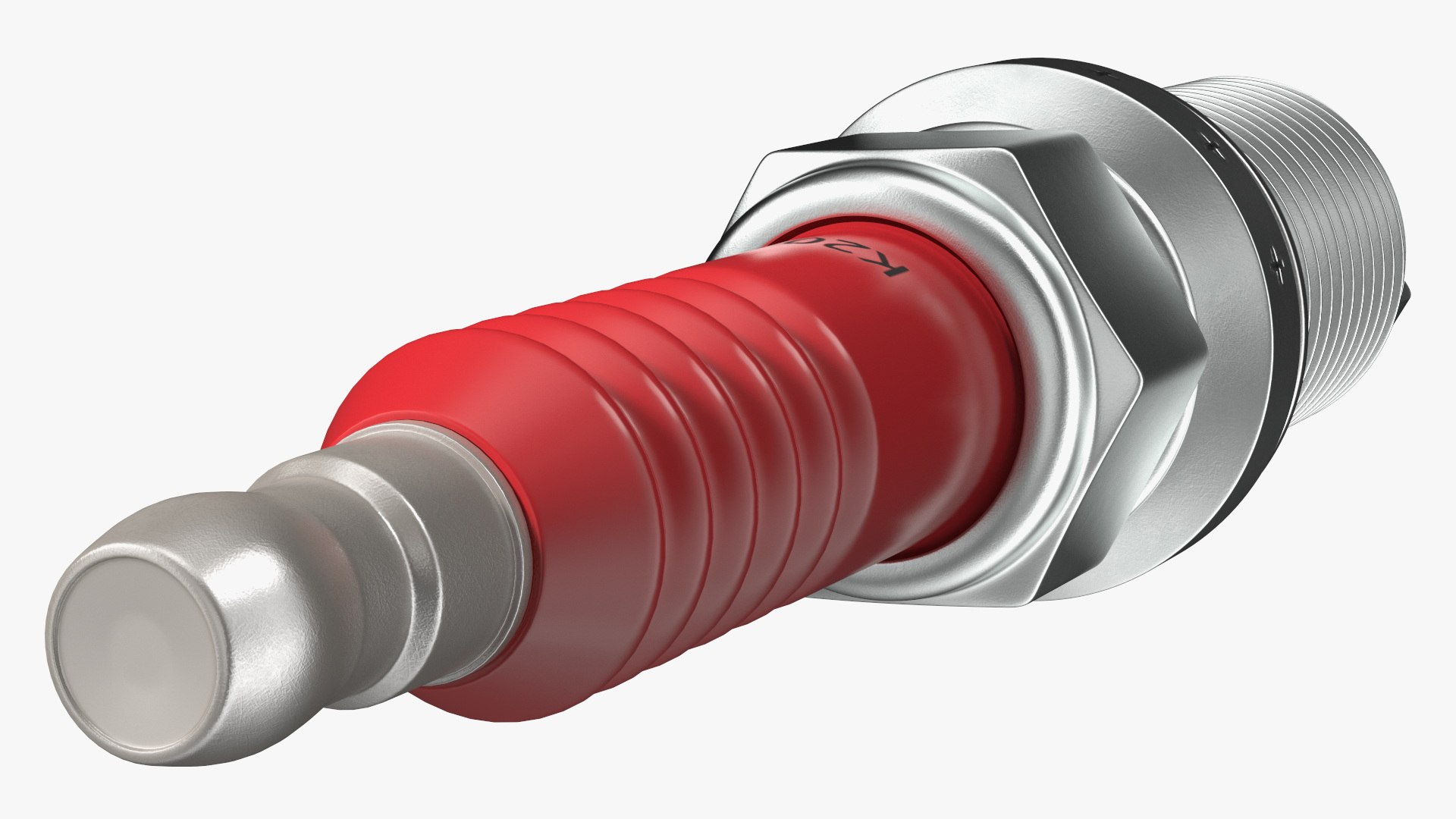 3D Electrode For Spark Plug 3 Stroke Red - TurboSquid 2145624