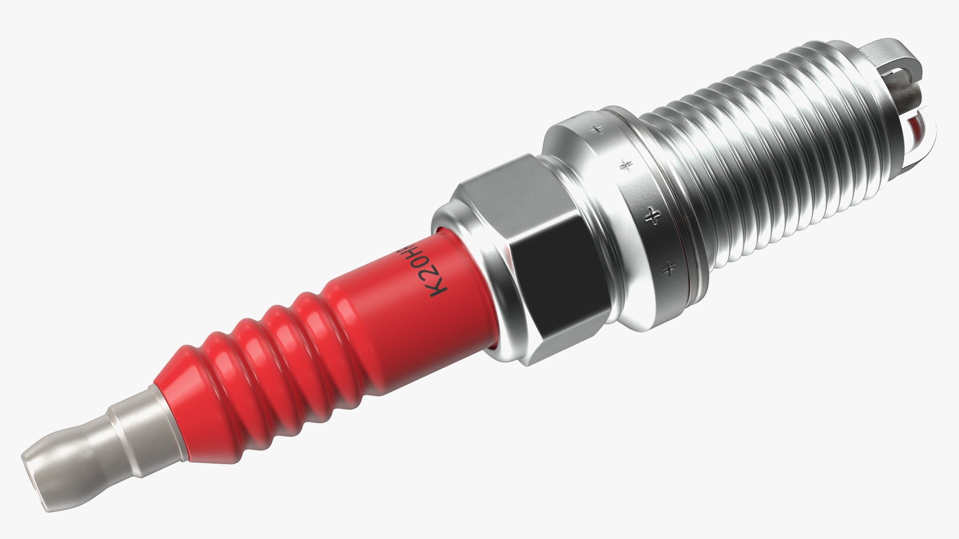 3D Electrode For Spark Plug 3 Stroke Red - TurboSquid 2145624