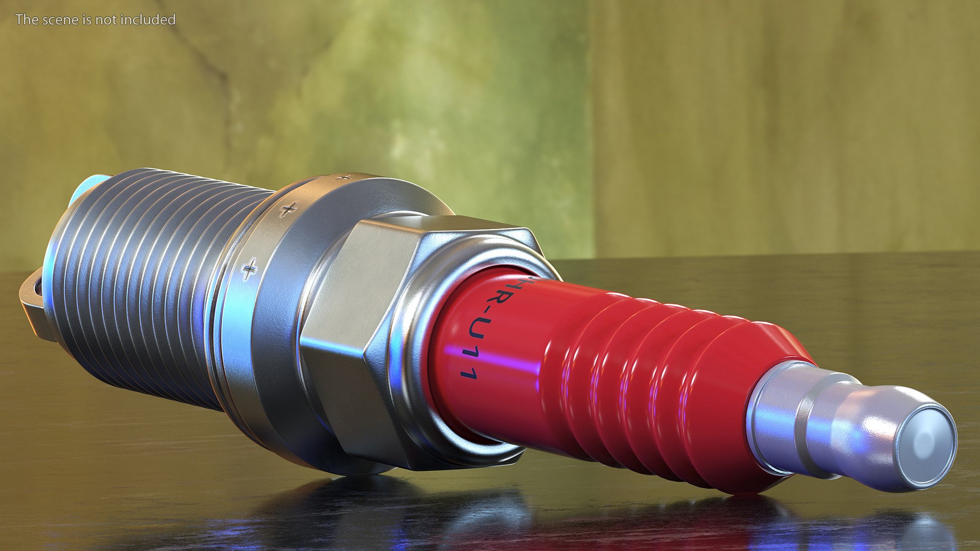 3D Electrode For Spark Plug 3 Stroke Red - TurboSquid 2145624