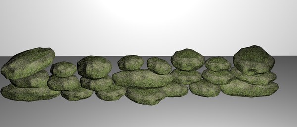 free rock wall 3d model