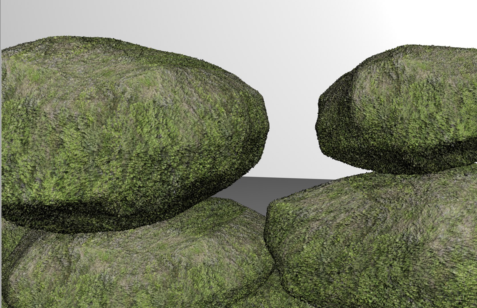Free Rock Wall 3d Model