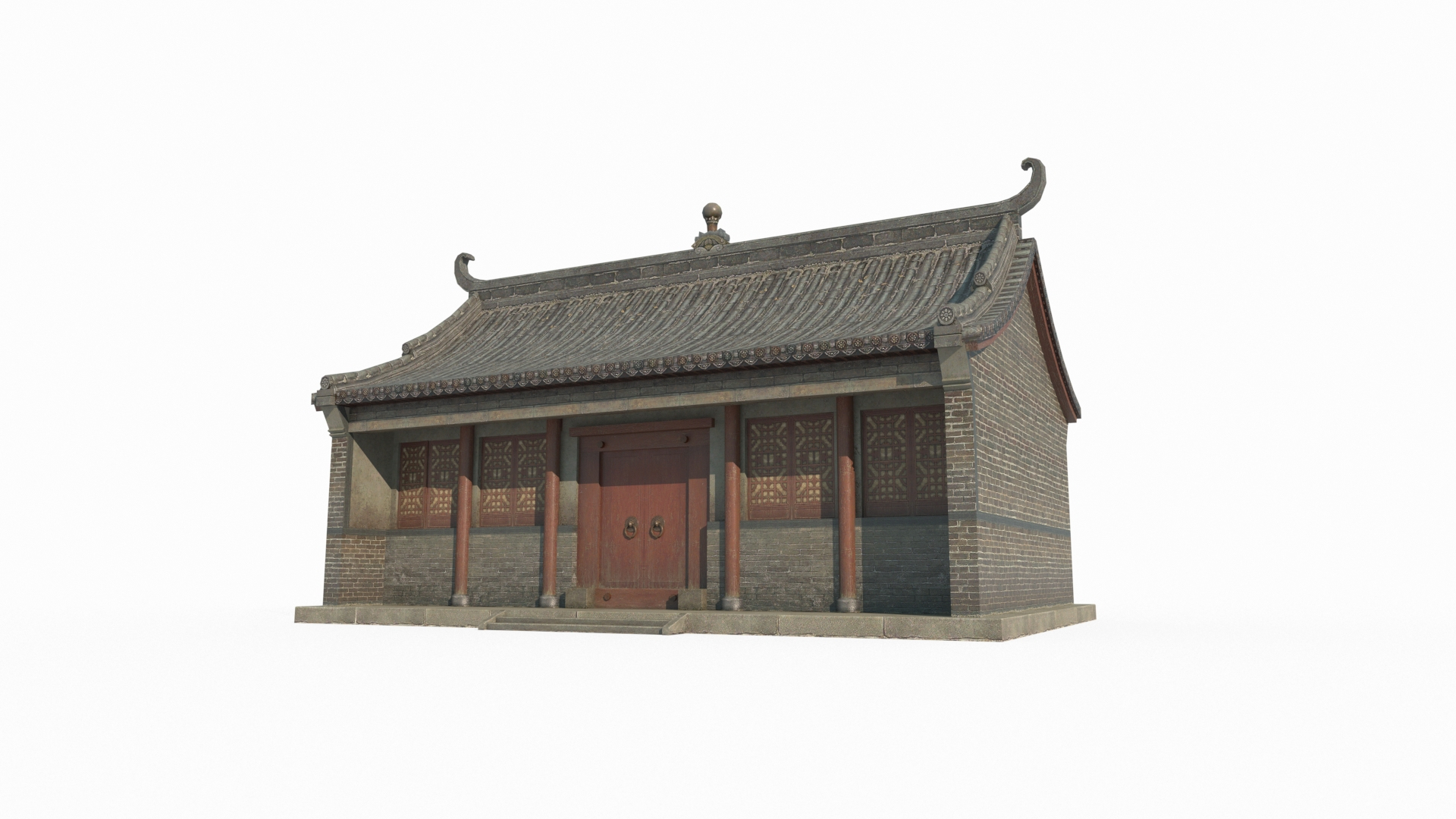 3D Ancient Asian Architecture Zen House - TurboSquid 2105947