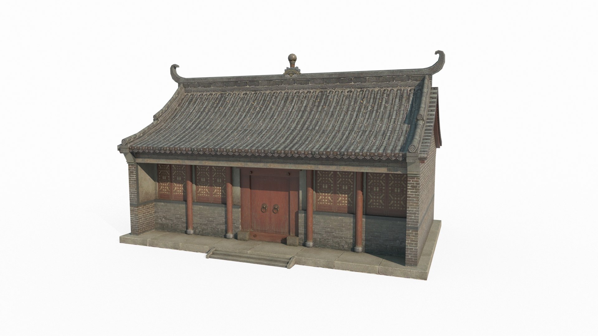 3D Ancient Asian Architecture Zen House - TurboSquid 2105947