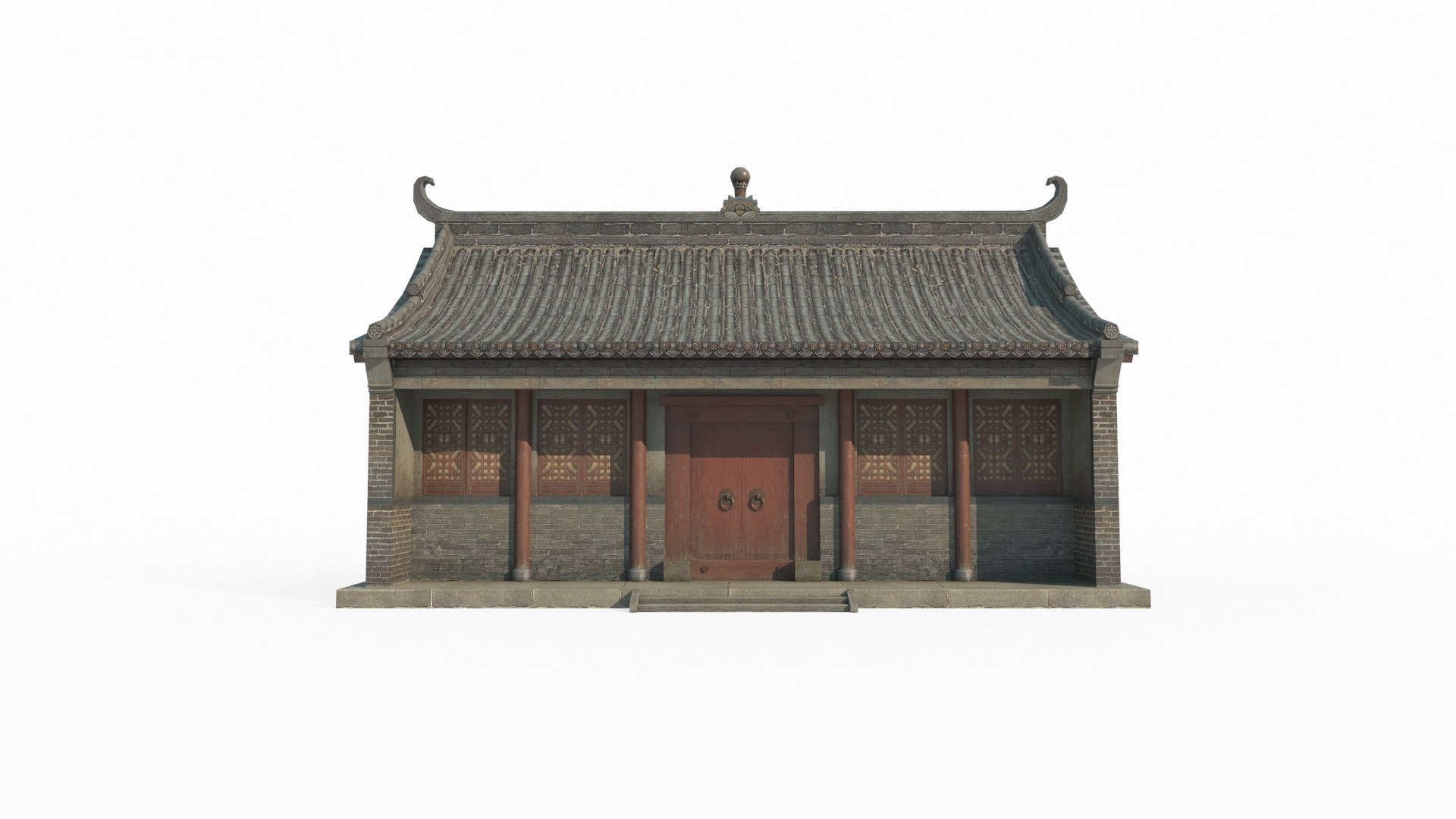 3D Ancient Asian Architecture Zen House - TurboSquid 2105947