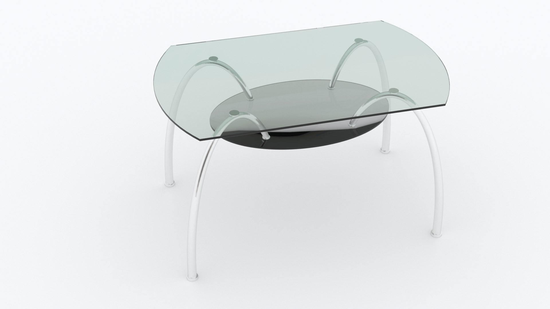 Glass Table 3D Model - TurboSquid 2156717