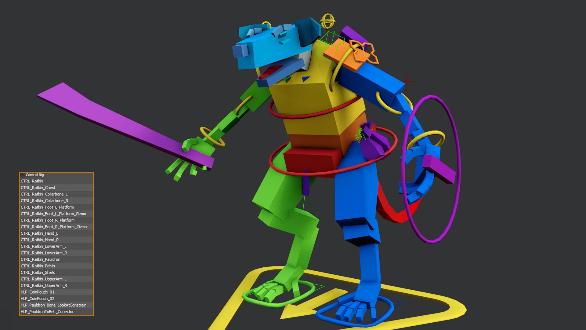 3D Model Stylized Ratkin - TurboSquid 1829128