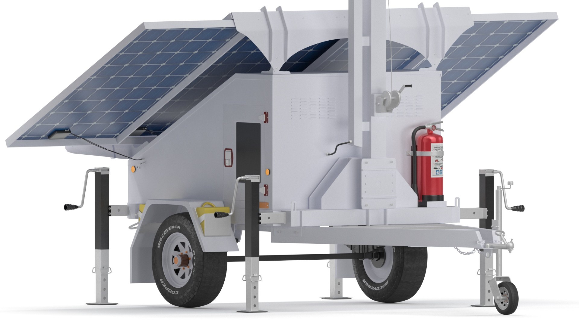 3D Military Solar Light Tower model - TurboSquid 1963256