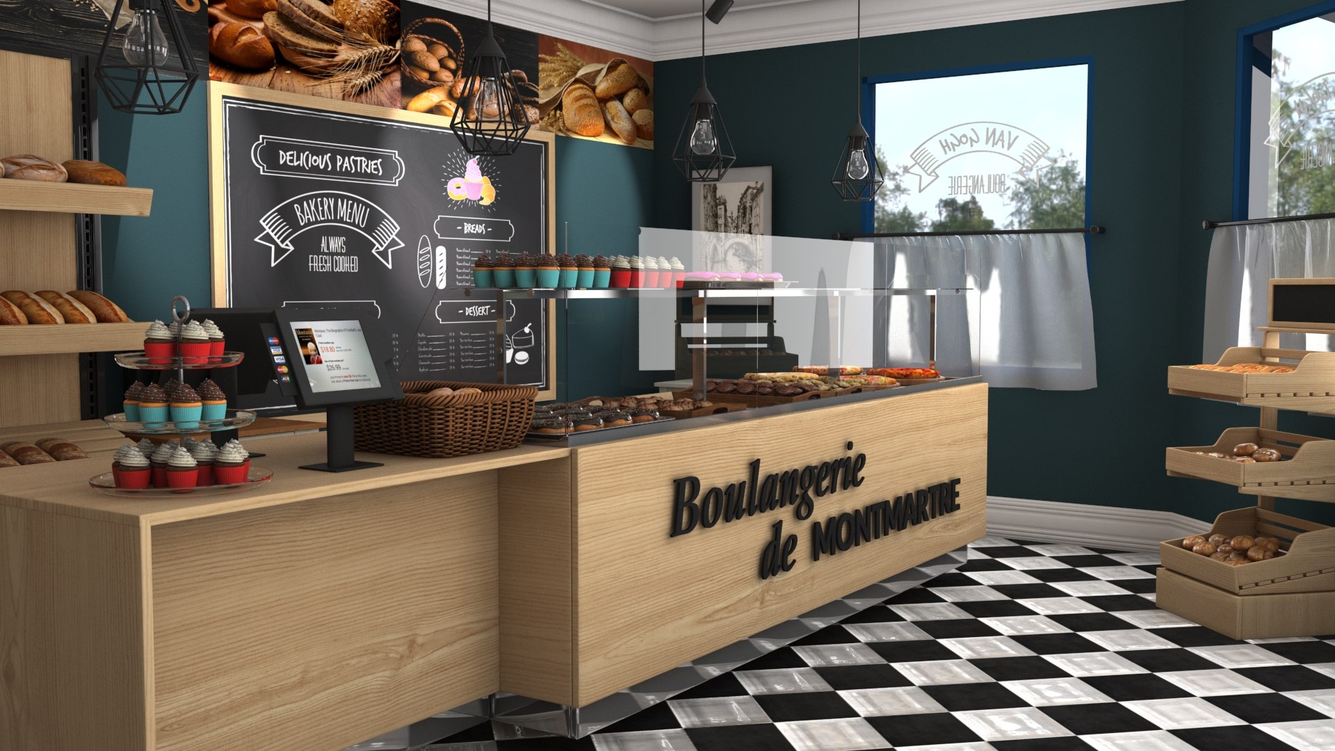 3D Bakery Exterior Interior - TurboSquid 1476847