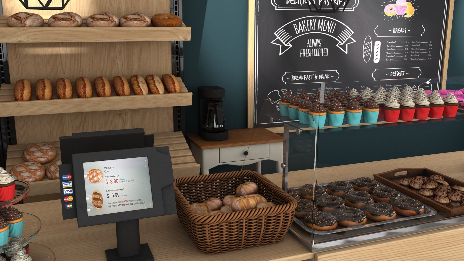 3D Bakery Exterior Interior - TurboSquid 1476847