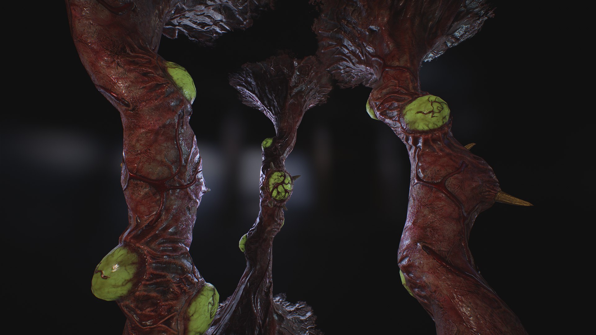 Alien Biomass Plant Low-poly 3D Model Low-poly 3D Model 3D Model ...