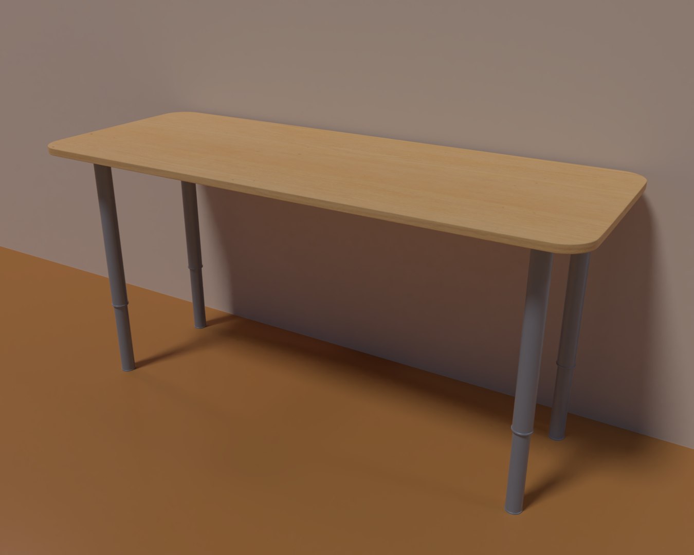 Desk table 3D model - TurboSquid 1233574