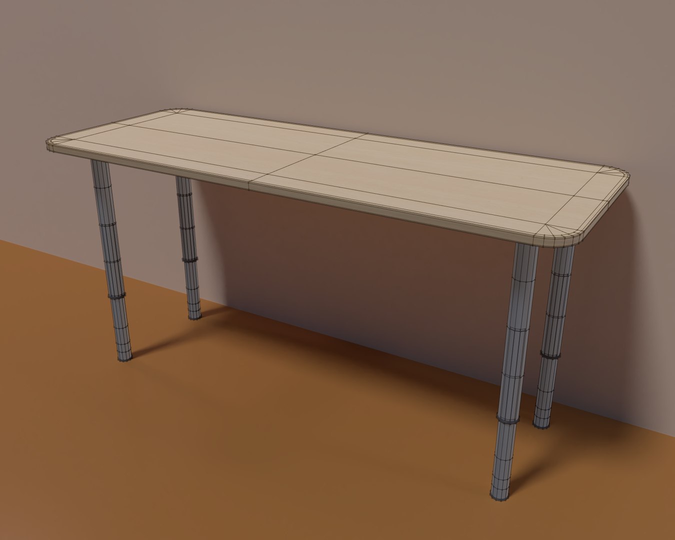Desk table 3D model - TurboSquid 1233574