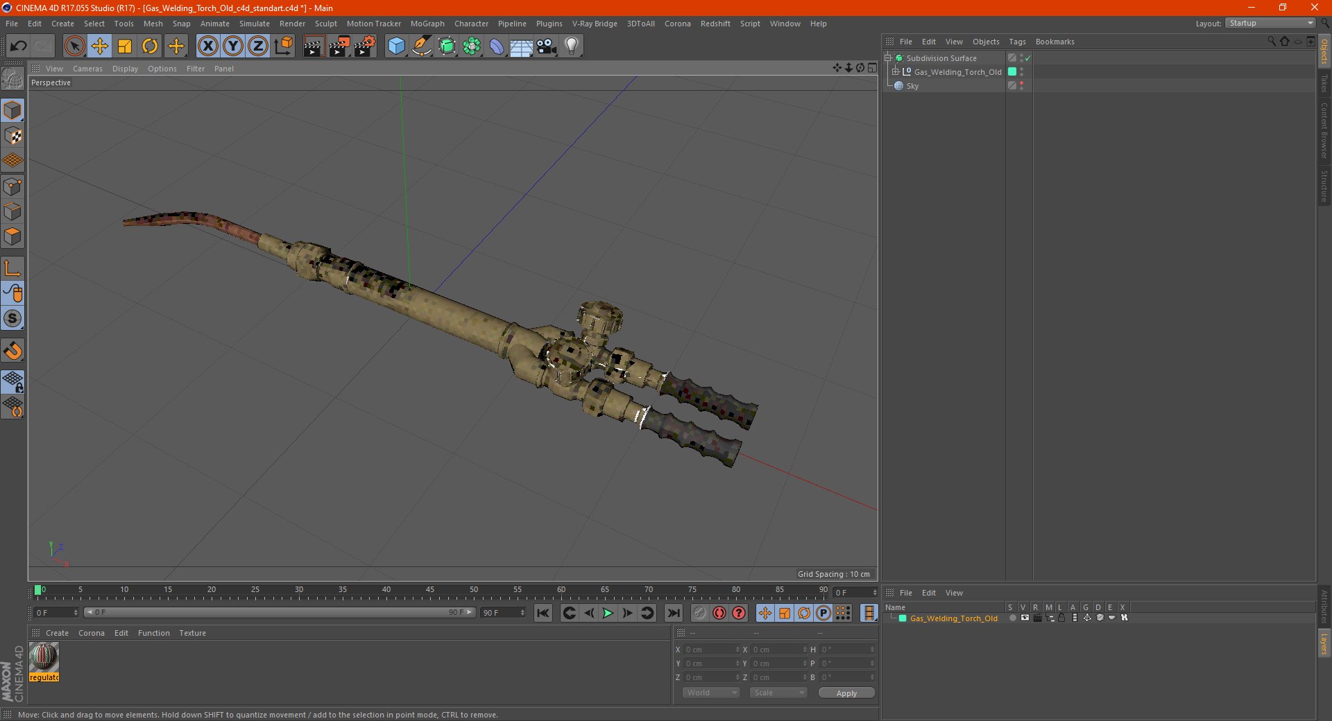 3D Model Gas Welding Torch Old - TurboSquid 1623349