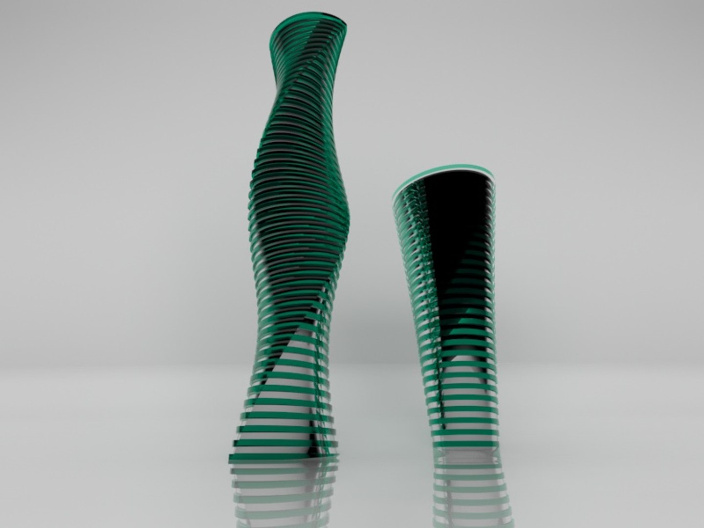 Twisted Parametric Towers Structural 3D Model - TurboSquid 1509086