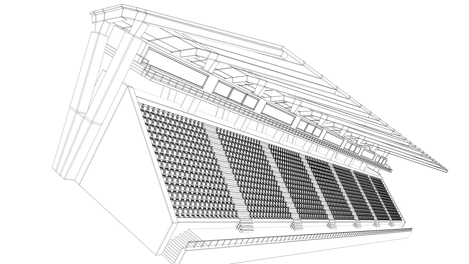 3D Stadium Stand Model - TurboSquid 2270001