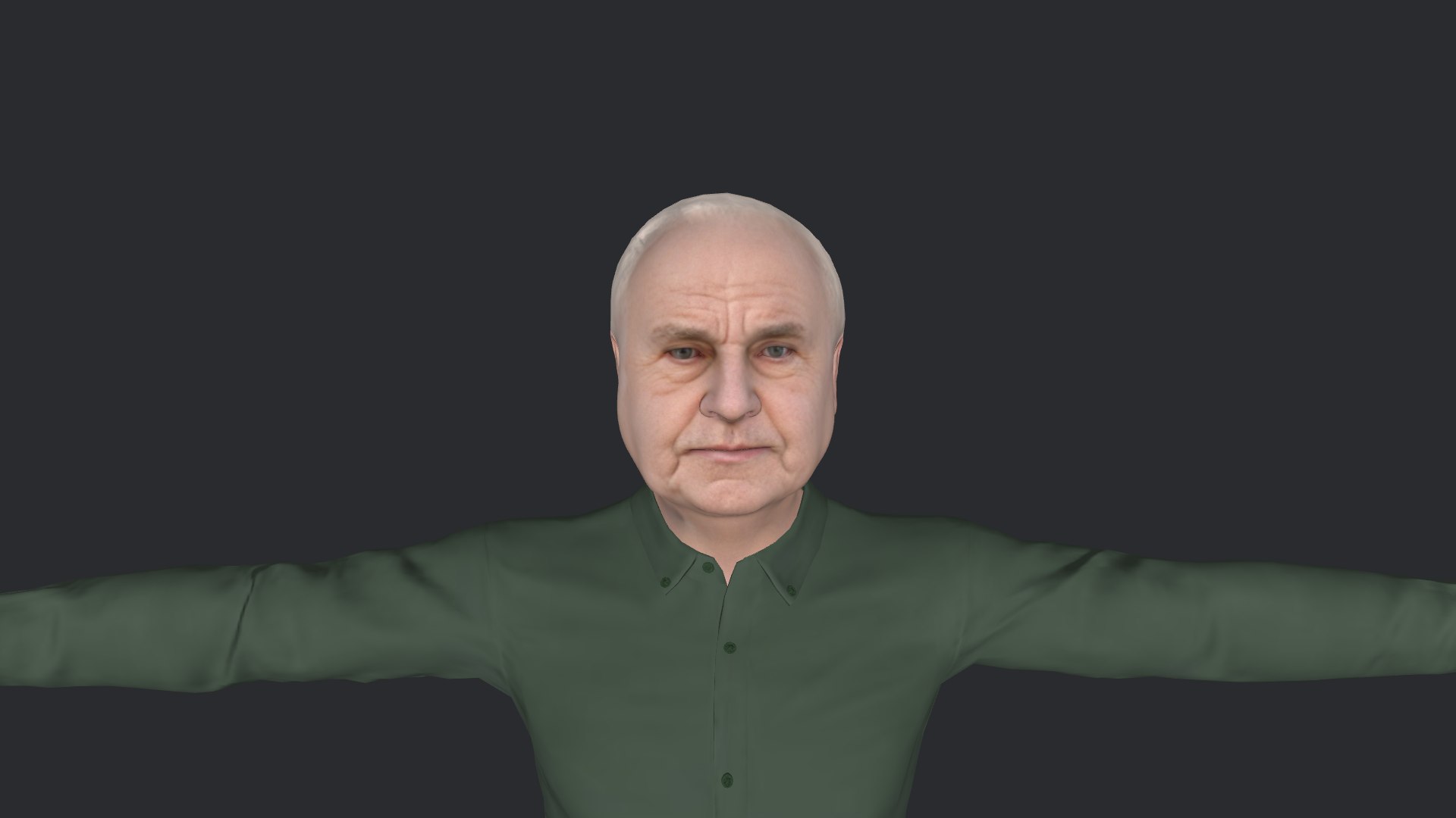 3D Helmut Kohl Hyper Realistic Full Body Fully Rigged 3D Character ...