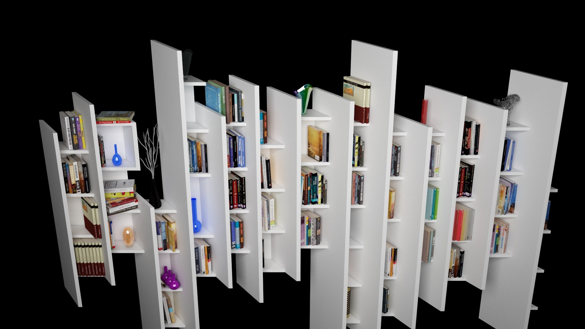3D Bookshelf Hidden With Books - TurboSquid 1867153