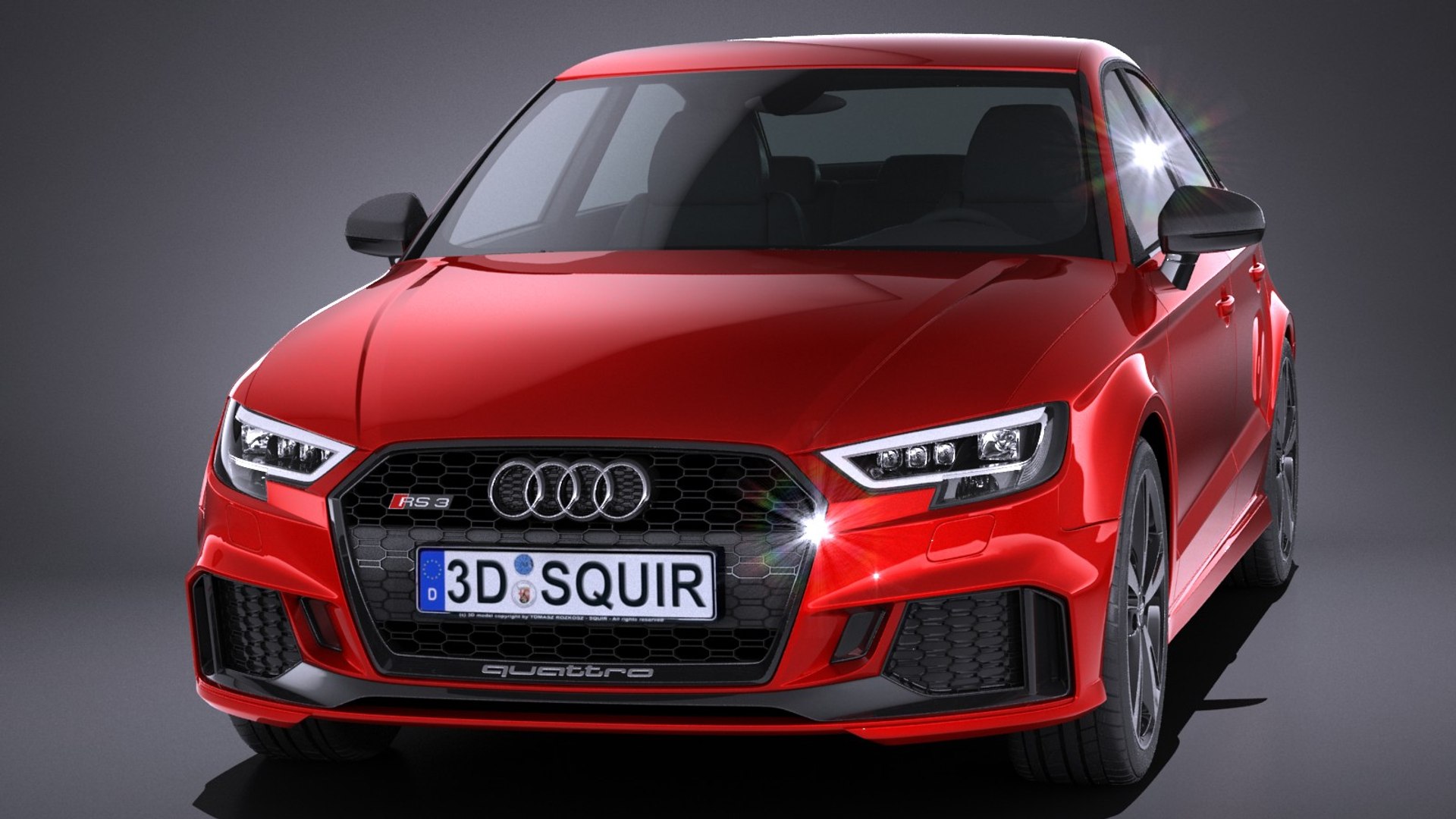 Audi Rs3 Sedan 3d Model