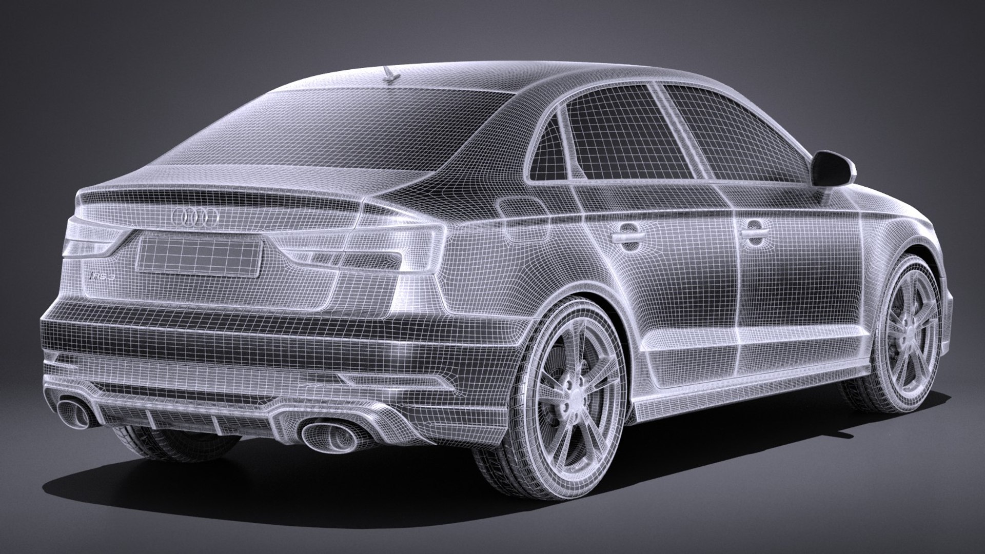 Audi Rs3 Sedan 3d Model