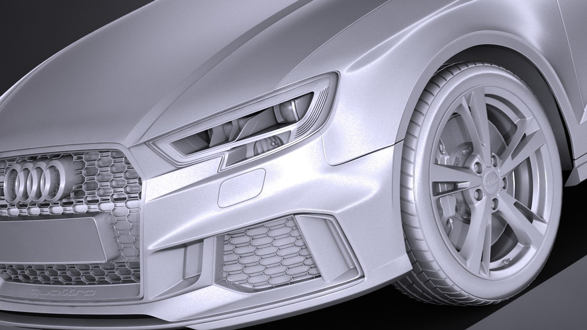 Audi Rs3 Sedan 3d Model