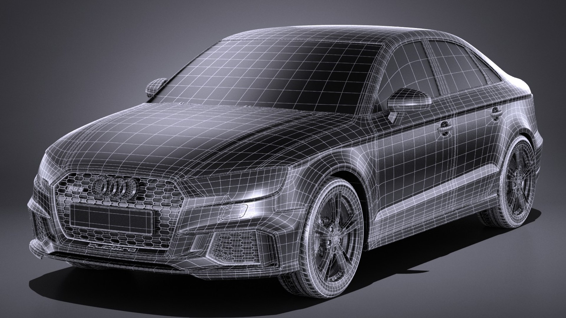 Audi Rs3 Sedan 3d Model