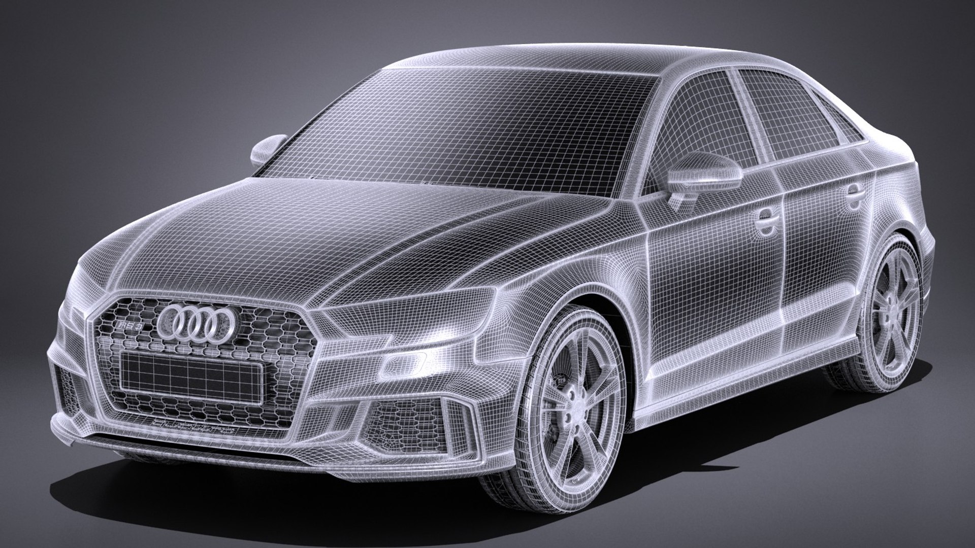 Audi Rs3 Sedan 3d Model