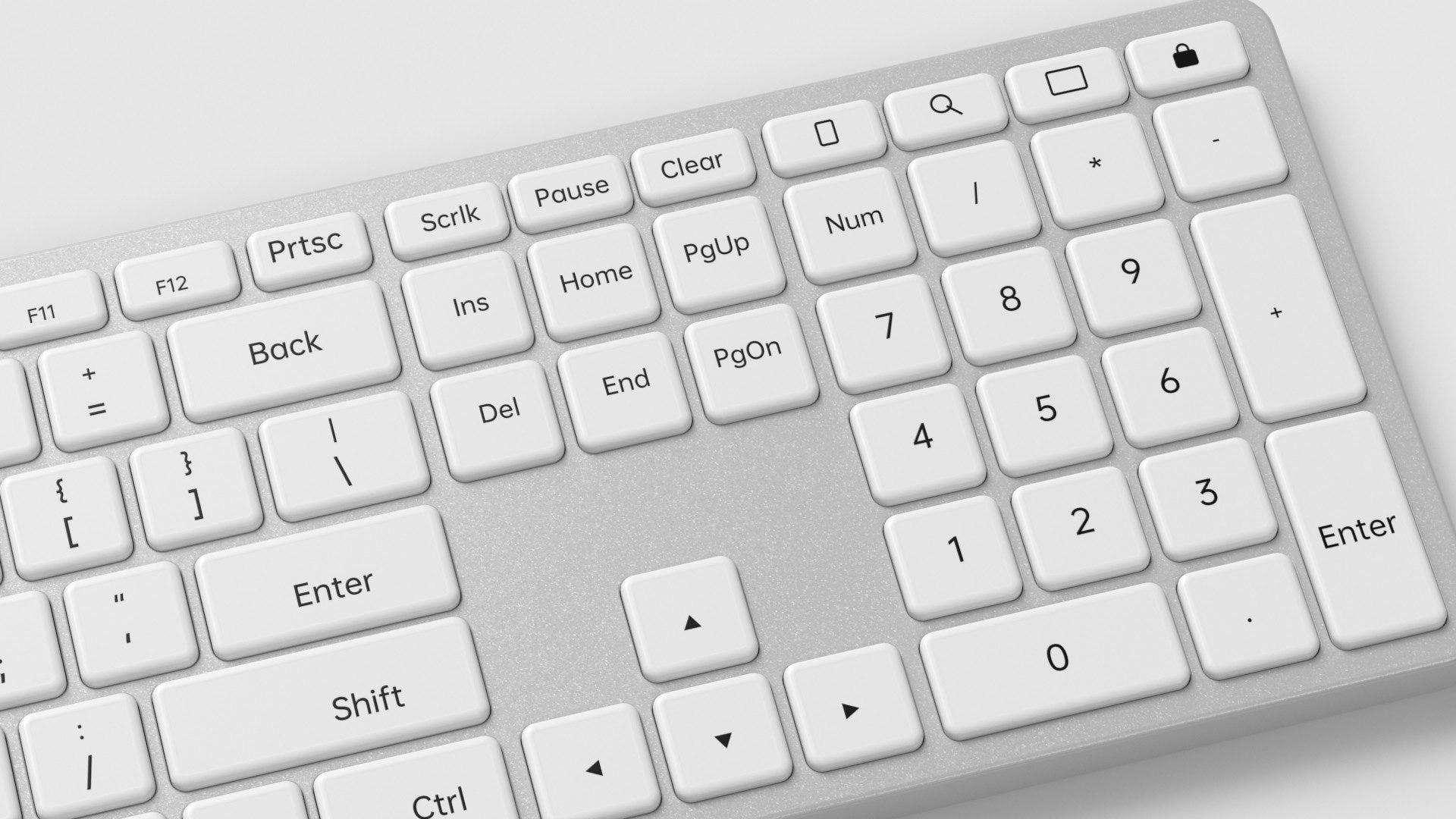 Simple Computer Keyboard Mockup Design 3D Model - TurboSquid 2326022