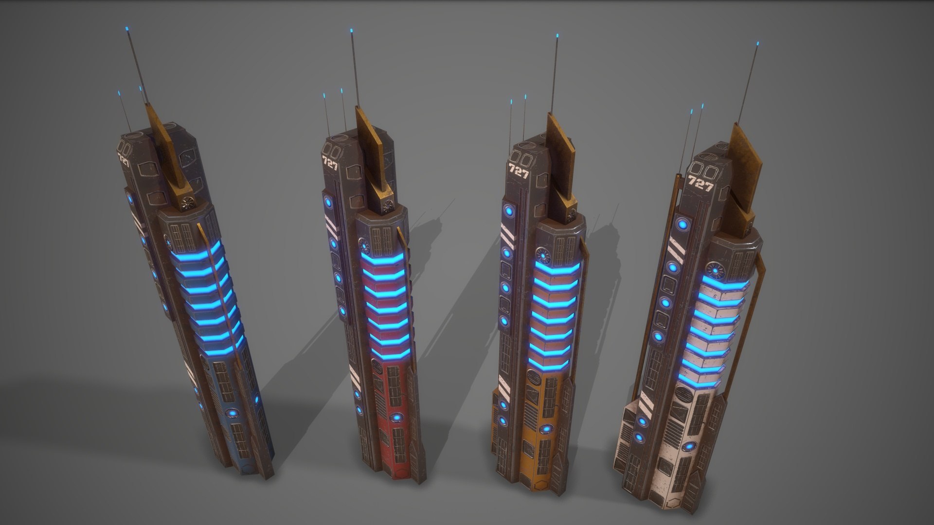 3D Sci-fi Building - TurboSquid 1656638