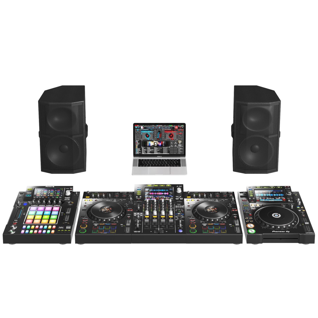 Pioneer DJ Music Set 3D Model - TurboSquid 1720892