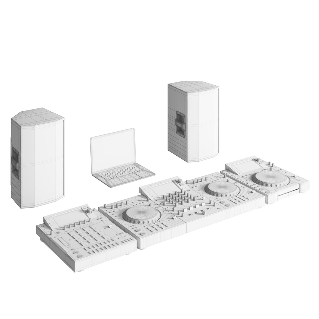 Pioneer DJ Music Set 3D Model - TurboSquid 1720892
