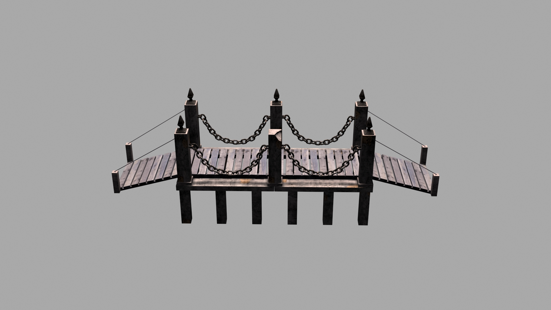 3D Gothic Bridge - TurboSquid 1788845
