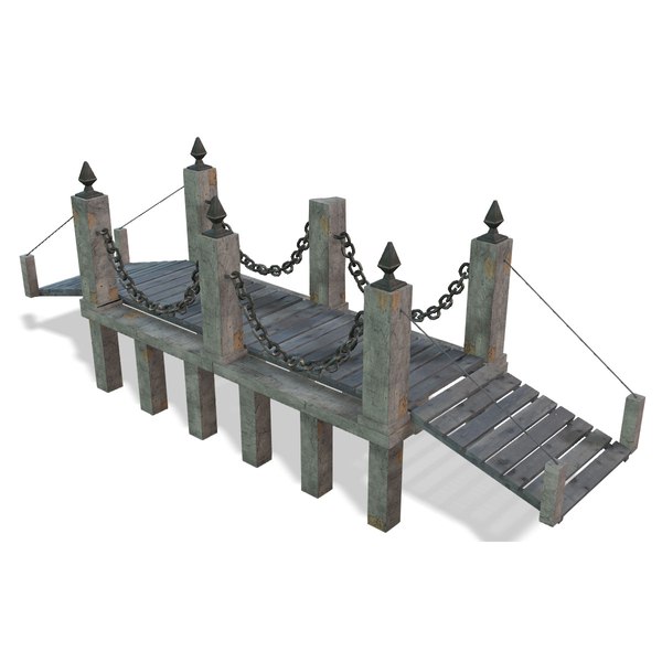 3D Gothic bridge - TurboSquid 1788845