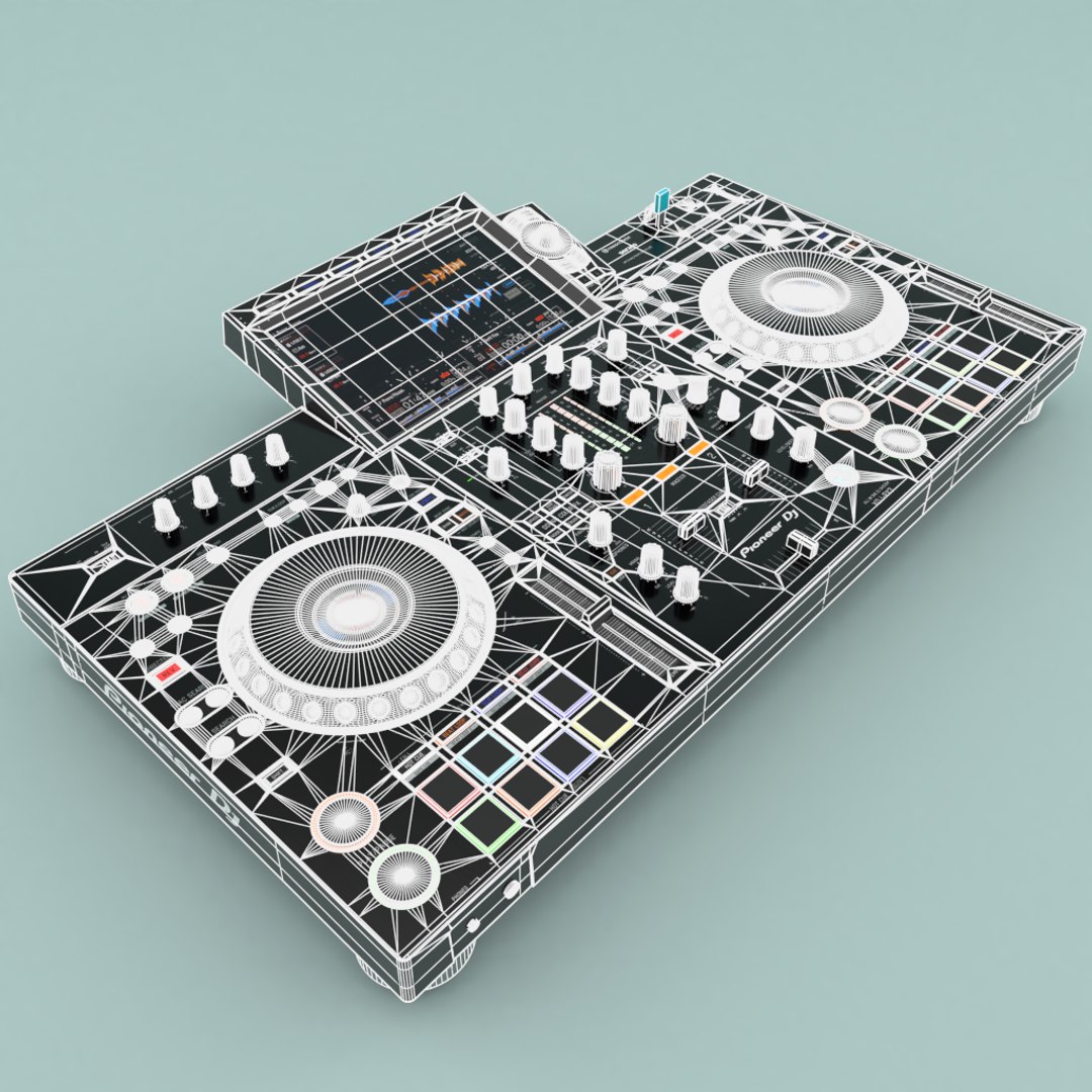 3D Pioneer XDJ-RX3 DJ 2-channel Performance All-in-one DJ System Black Model - TurboSquid 1865778