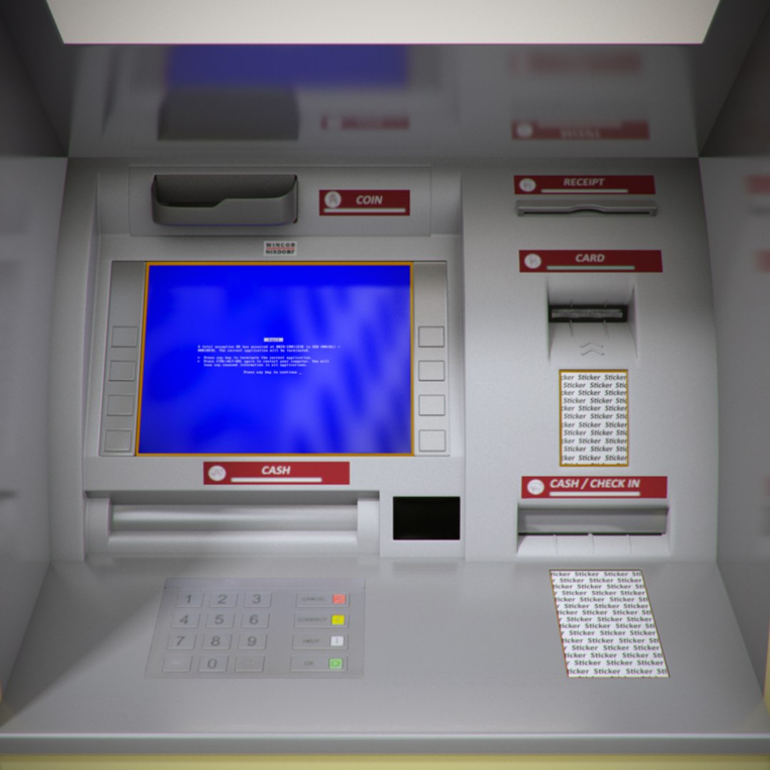Atm Machine 3D - TurboSquid 586109