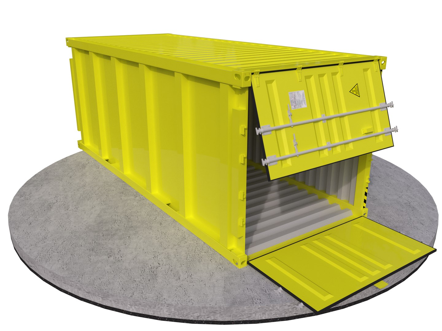 3D Yellow Transport 20ft Container - TurboSquid 1799080