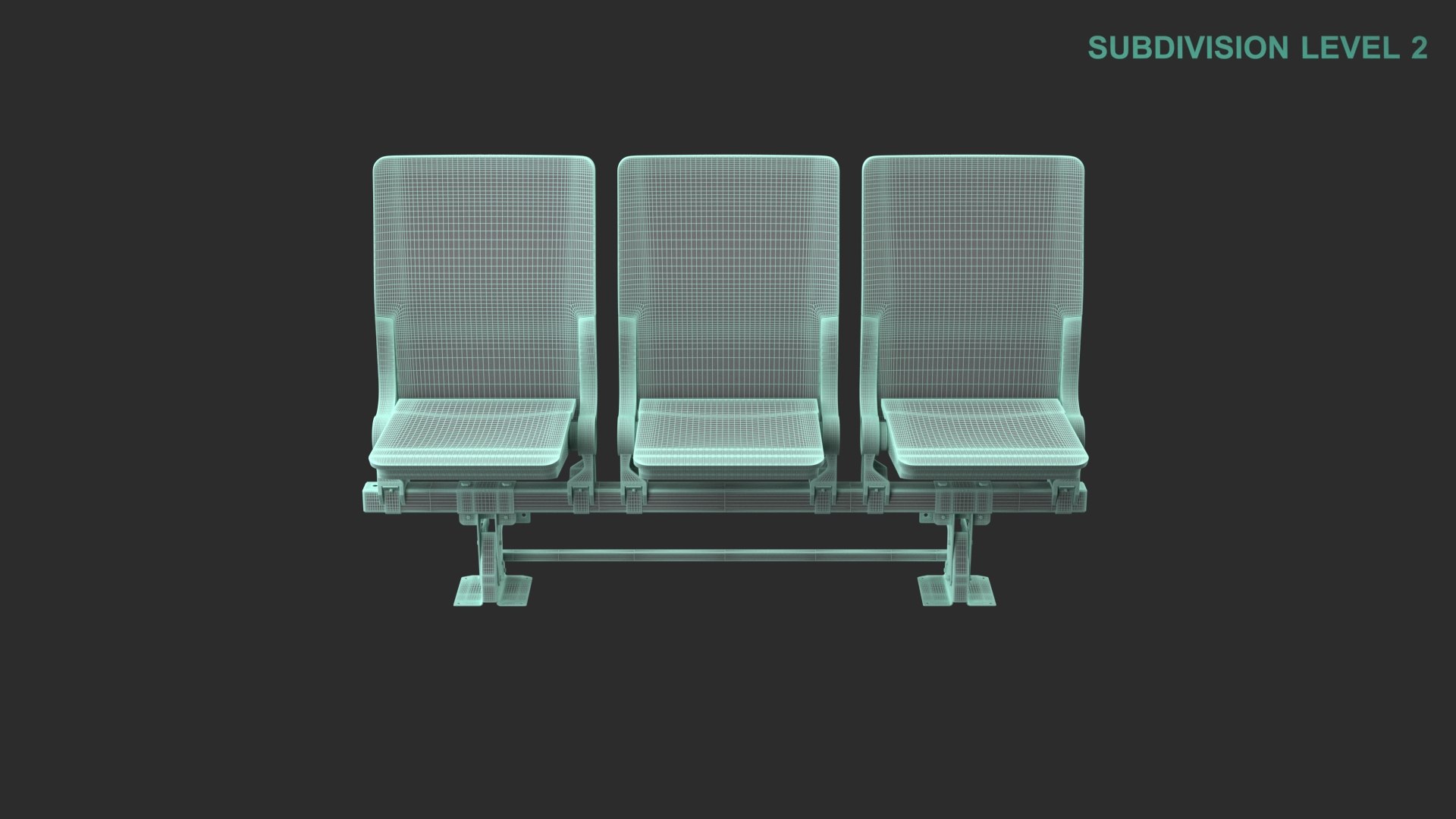 3D Stadium Seats Model - TurboSquid 2034338