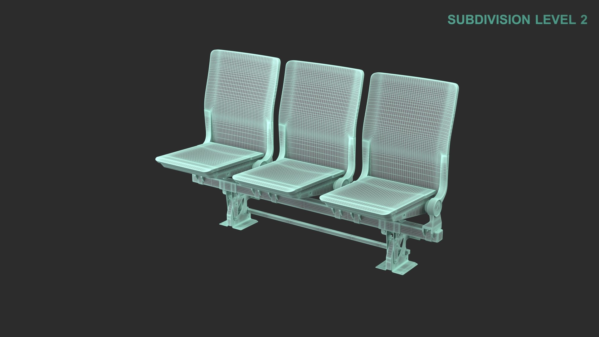 3D Stadium Seats Model - TurboSquid 2034338