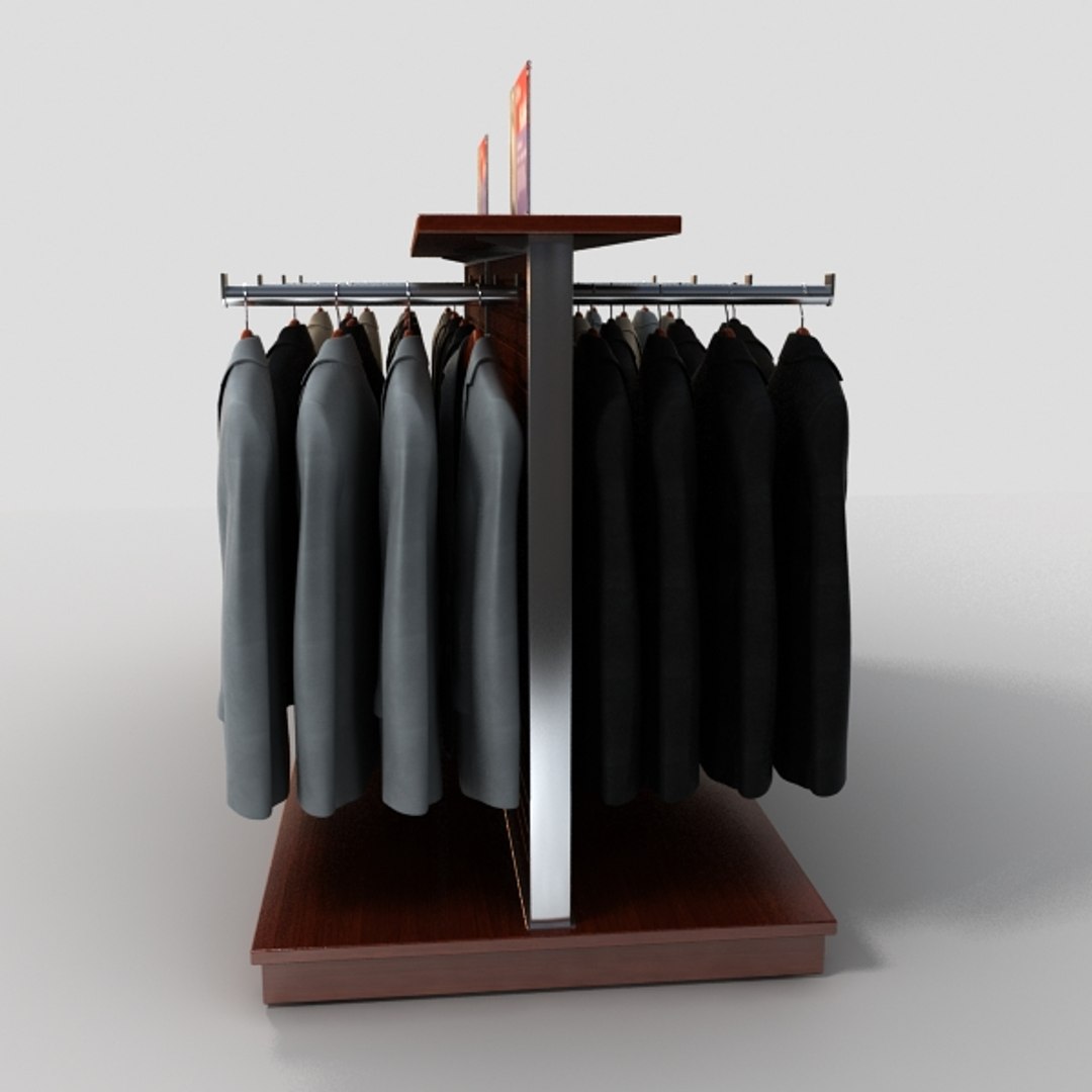 Women Suit Rack 3d Model