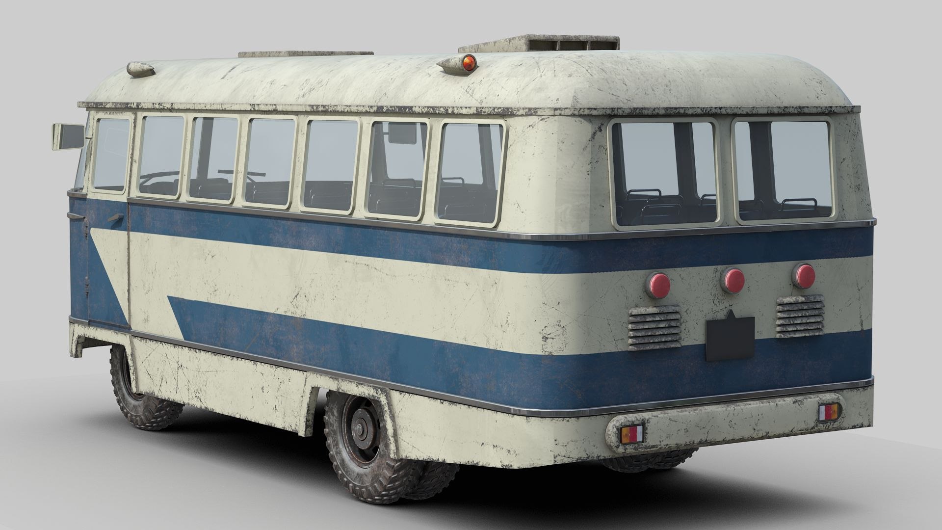 Old Russian Bus 3D Model - TurboSquid 1938279