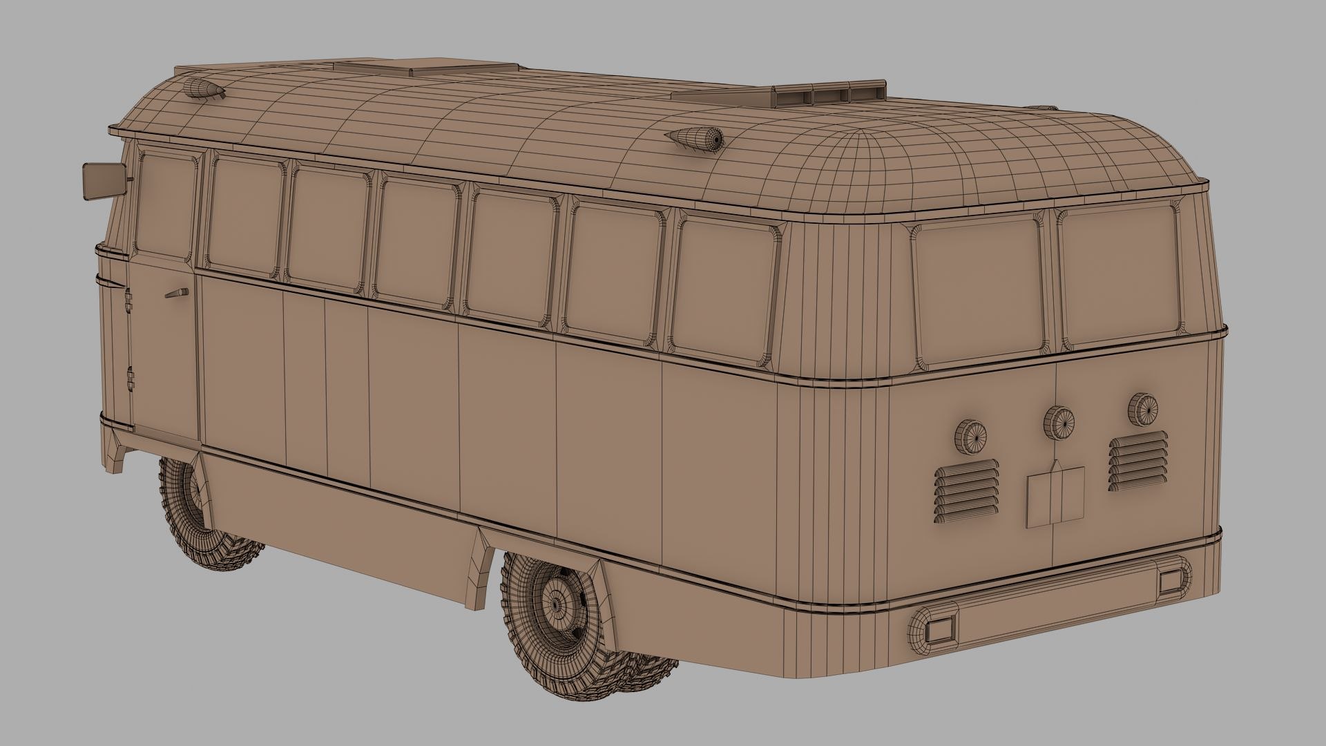 Old Russian Bus 3D Model - TurboSquid 1938279