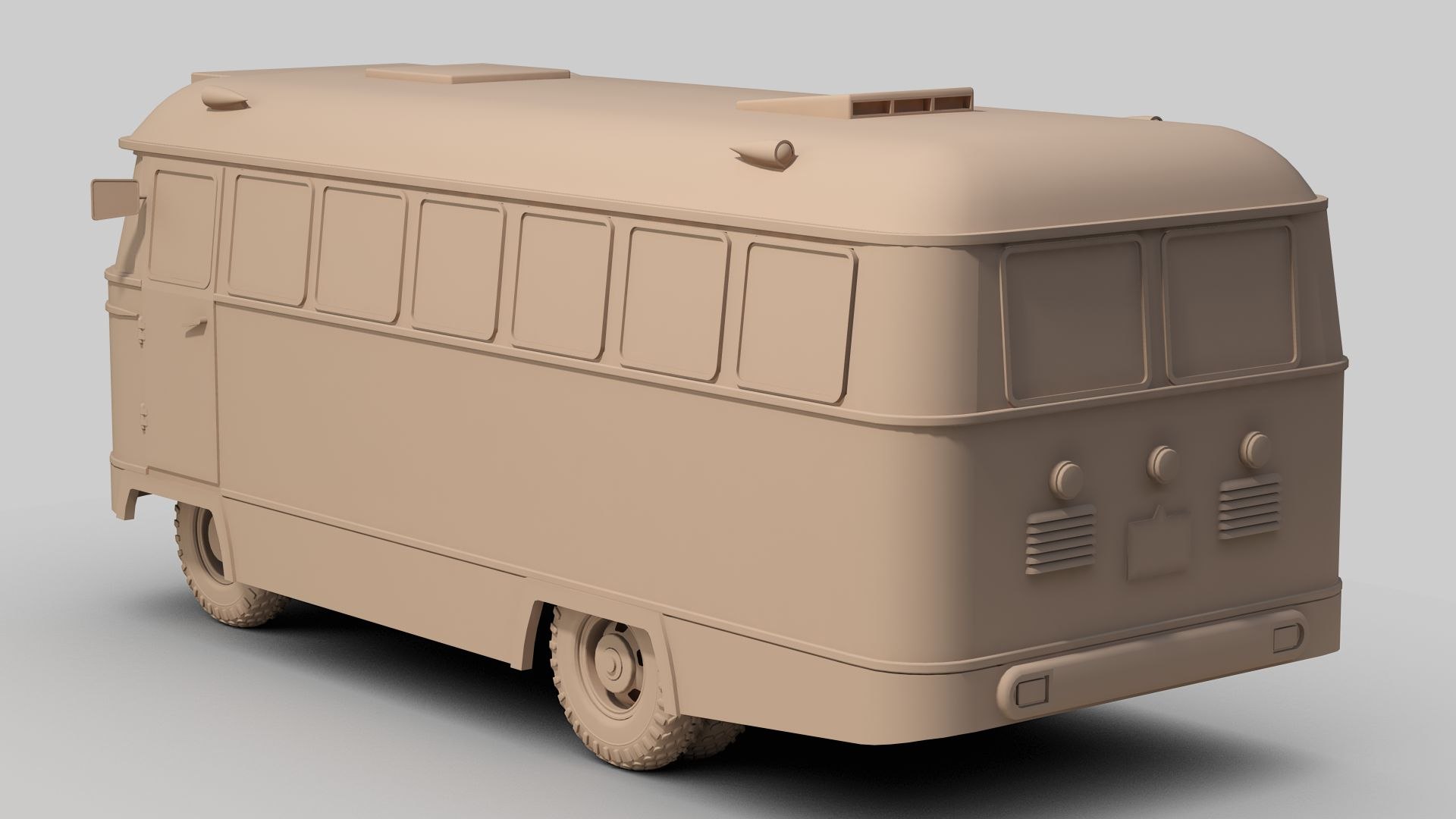 Old Russian Bus 3D Model - TurboSquid 1938279