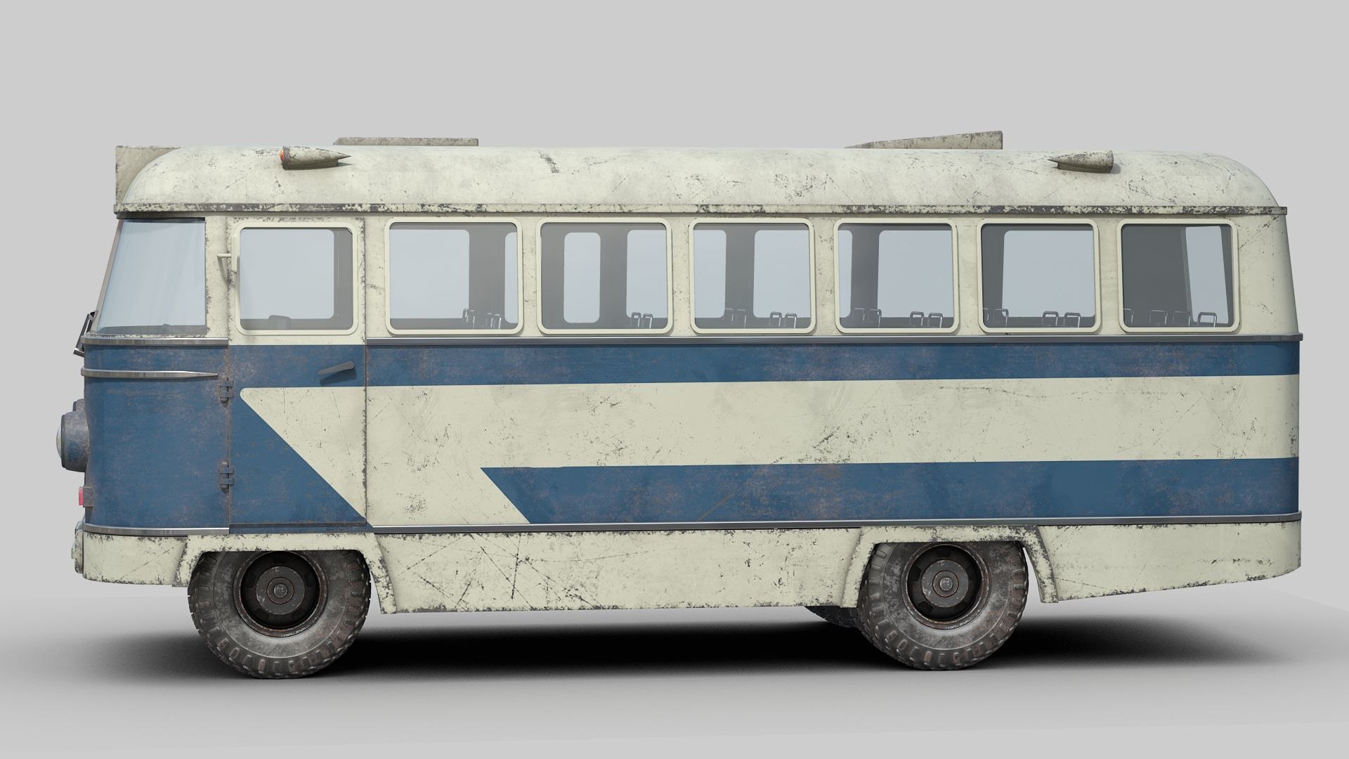 Old Russian Bus 3D Model - TurboSquid 1938279