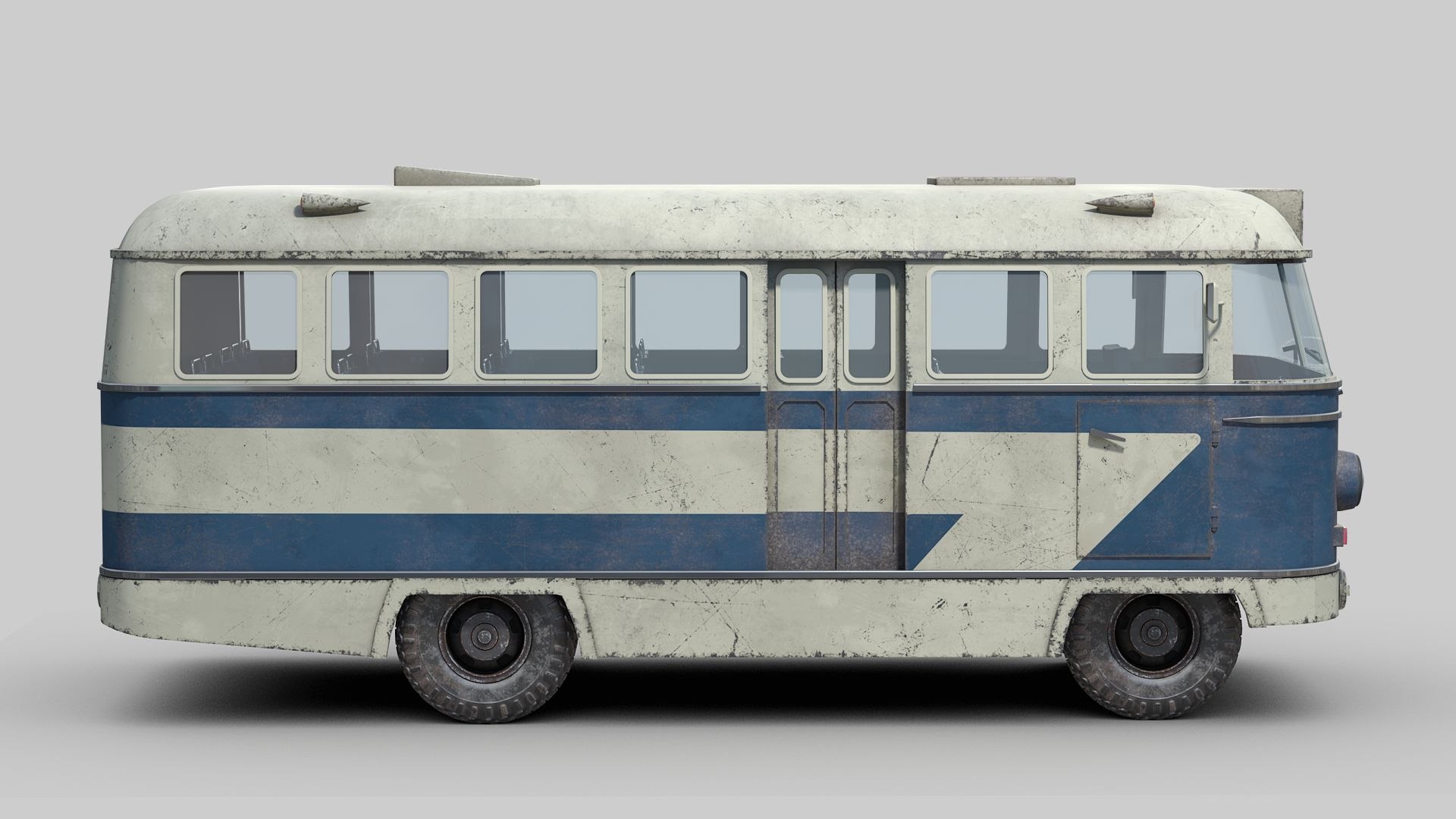 Old Russian Bus 3D Model - TurboSquid 1938279