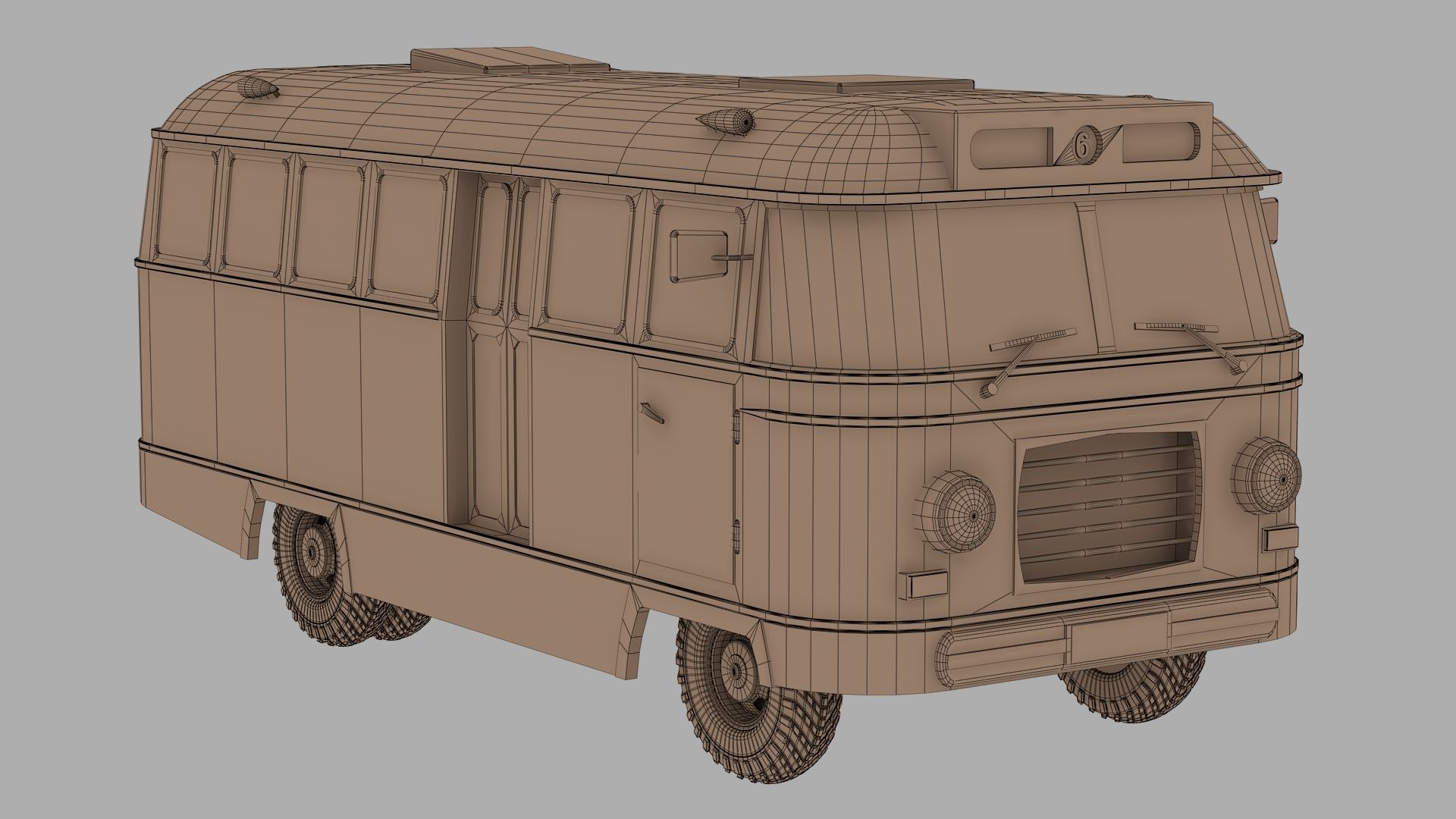 Old Russian Bus 3D Model - TurboSquid 1938279