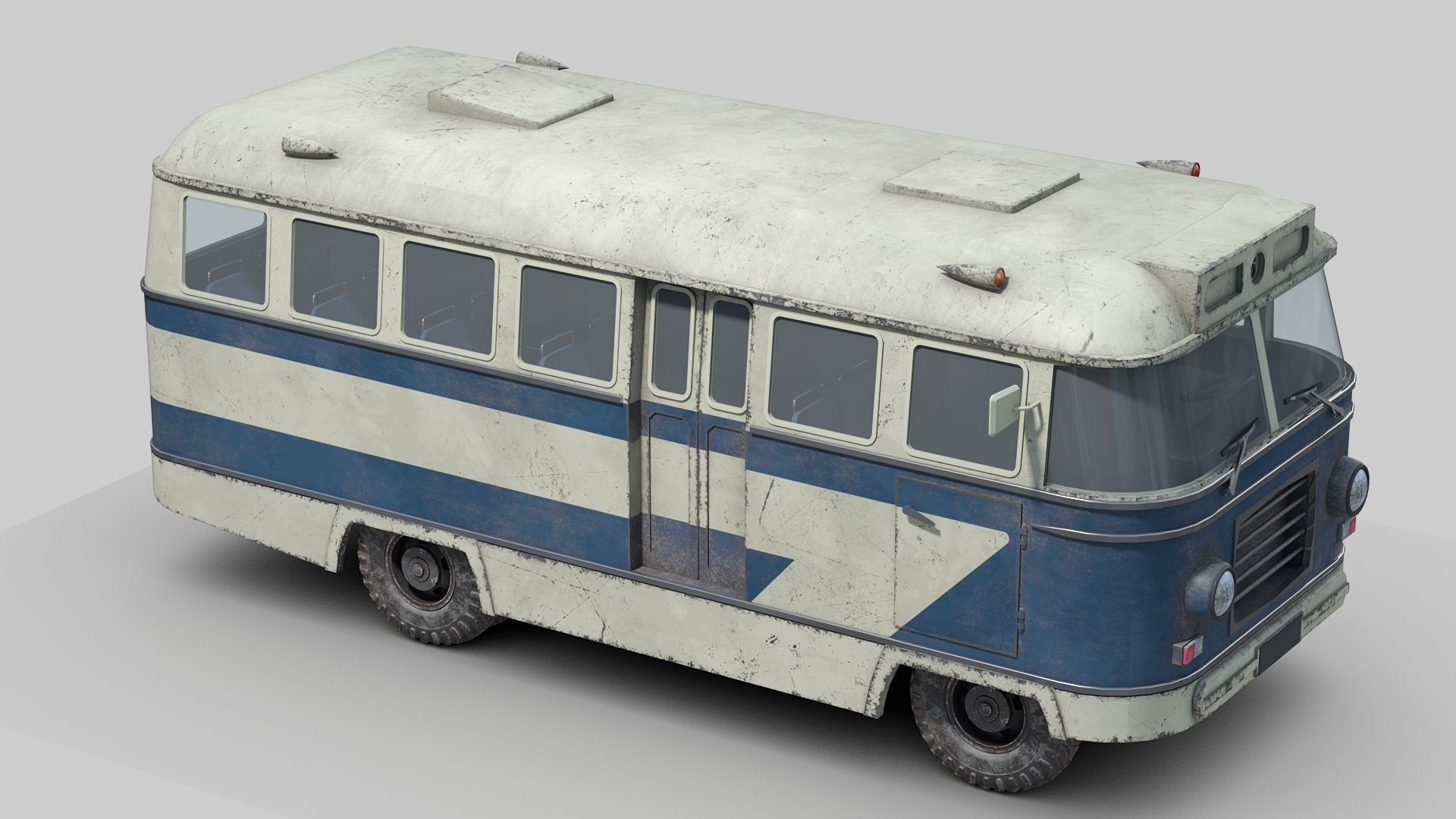 Old Russian Bus 3D Model - TurboSquid 1938279