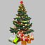 3d Model Christmas Set Tree